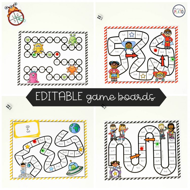 15 EDITABLE Math Fact Games - The Stem Laboratory
