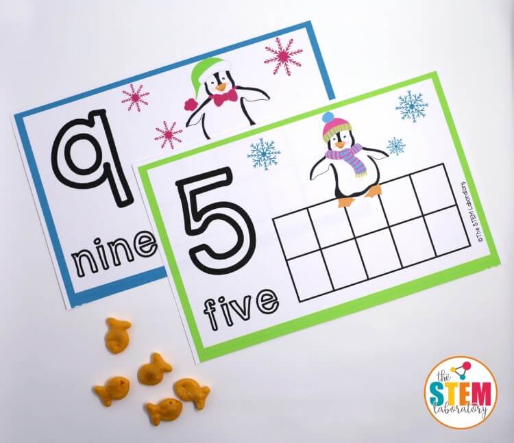 Penguin Counting Cards - The Stem Laboratory