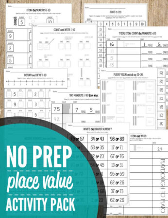 NO PREP Place Value Activity Pack - The Stem Laboratory