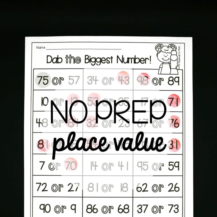 NO PREP Place Value Activity Pack - The Stem Laboratory