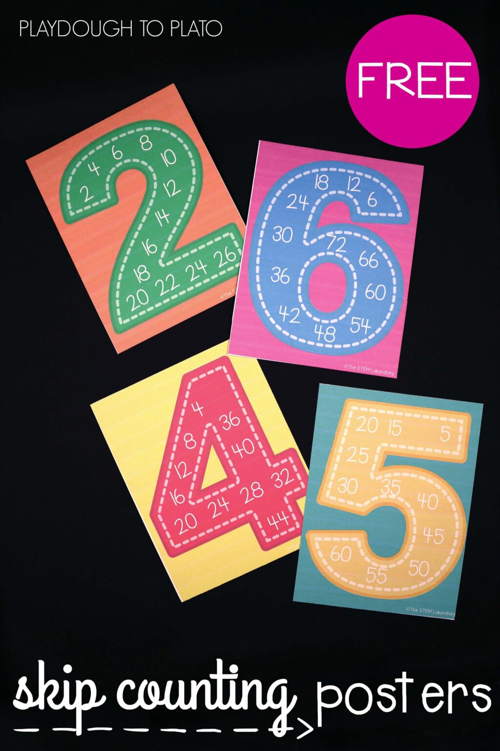 FREE skip counting posters plus fun ways to teach skip counting. Great ...