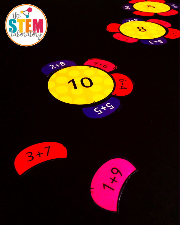 Addition Flower Puzzles - The Stem Laboratory