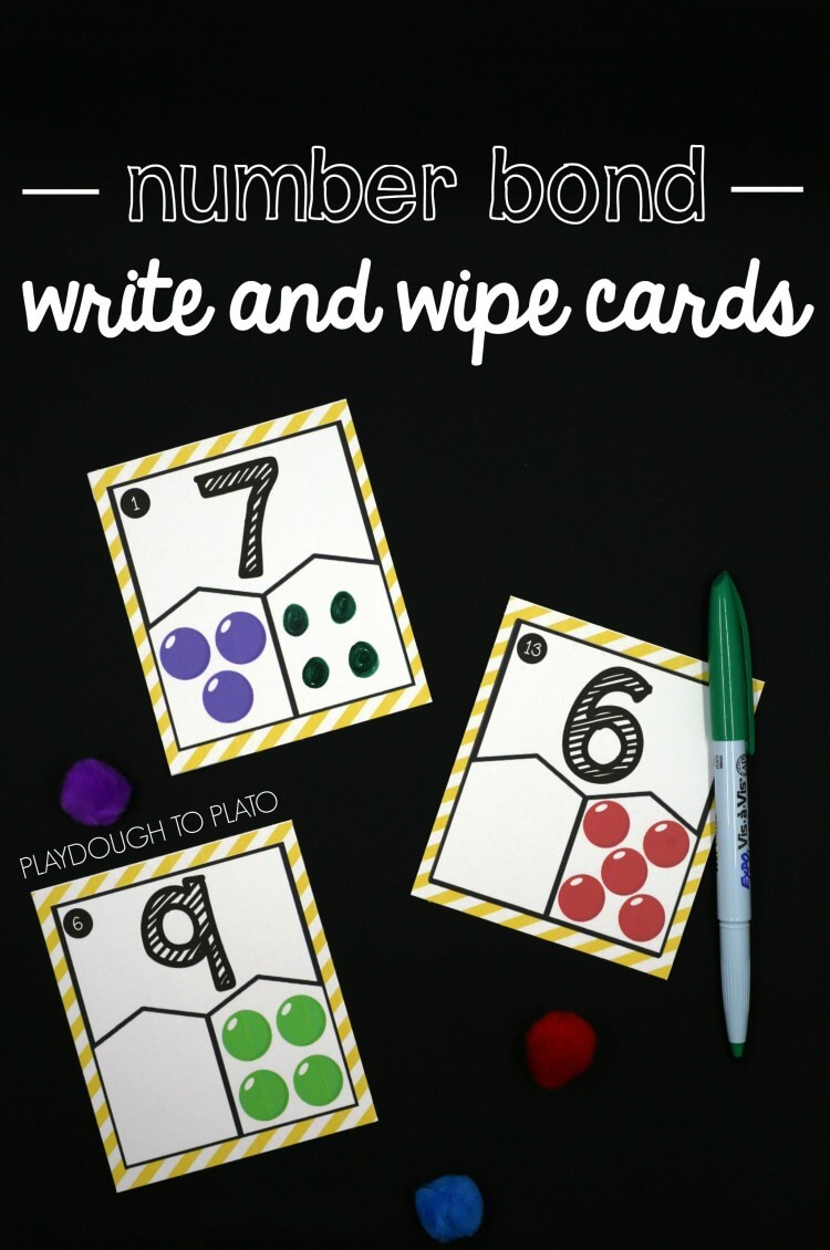 Number Bond Write and Wipe Cards - The Stem Laboratory