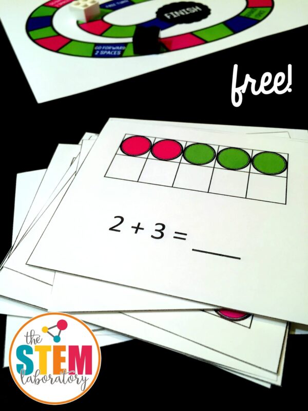 Ten Frame Addition Board Game - The Stem Laboratory