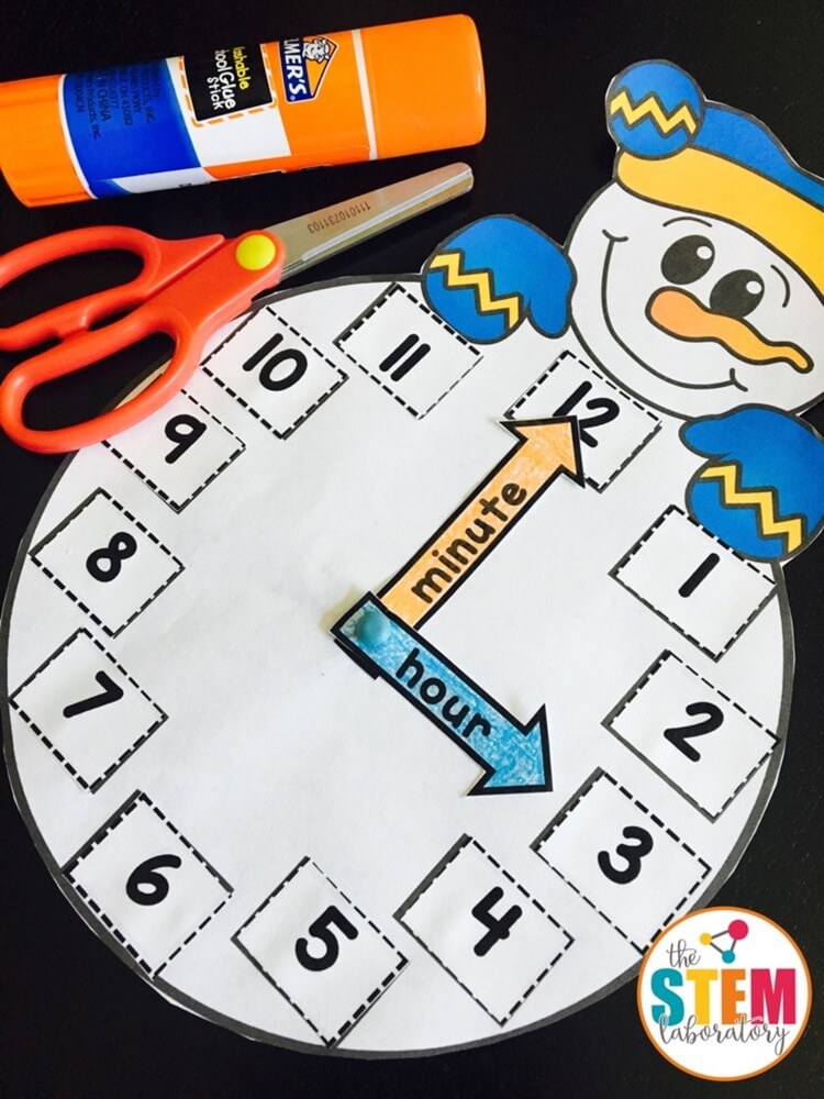 Build a Snowman Clock - The Stem Laboratory