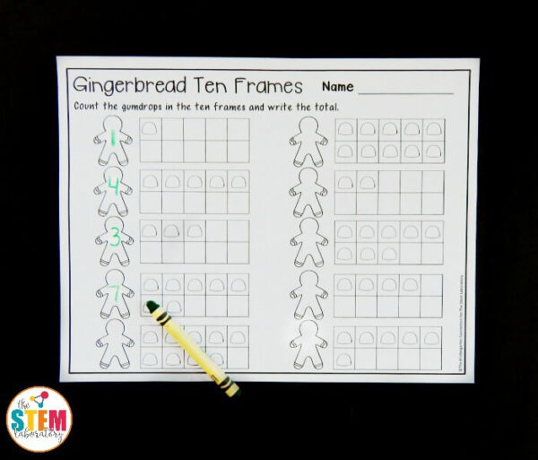 Gingerbread Ten Frames - The Stem Laboratory