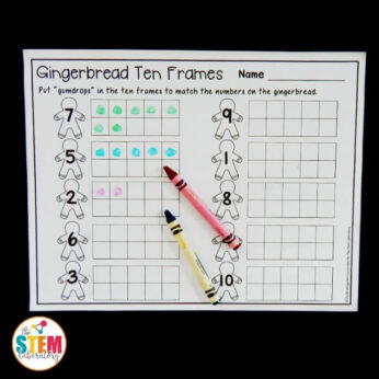 Gingerbread Ten Frames - The Stem Laboratory