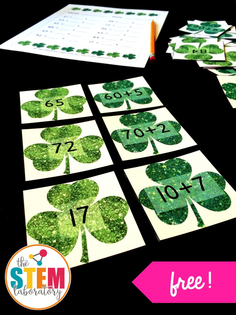 Shamrock Addition Game - The Stem Laboratory