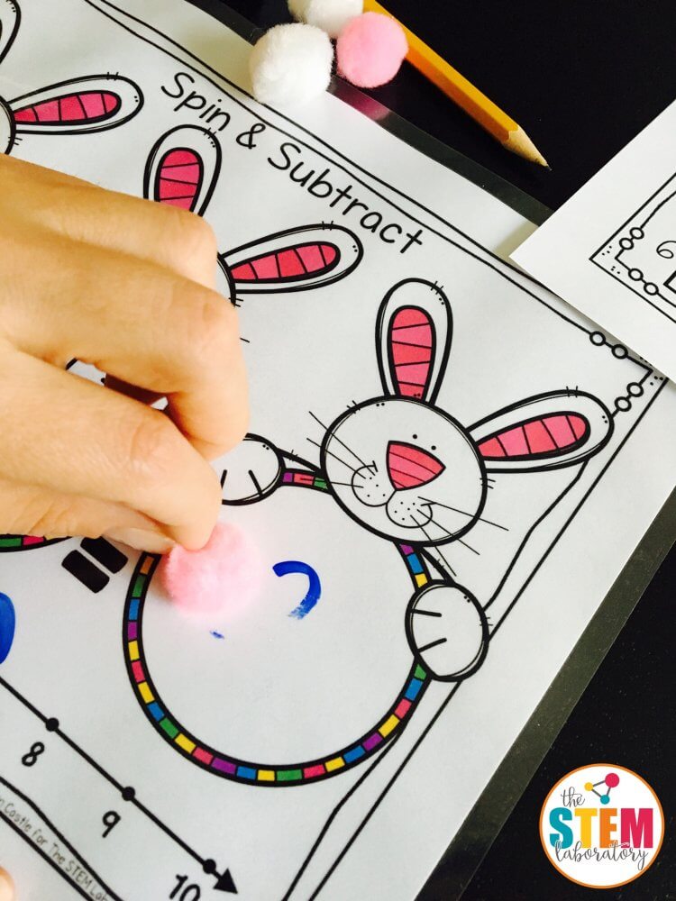 Bunny Spin and Subtract Game - The Stem Laboratory