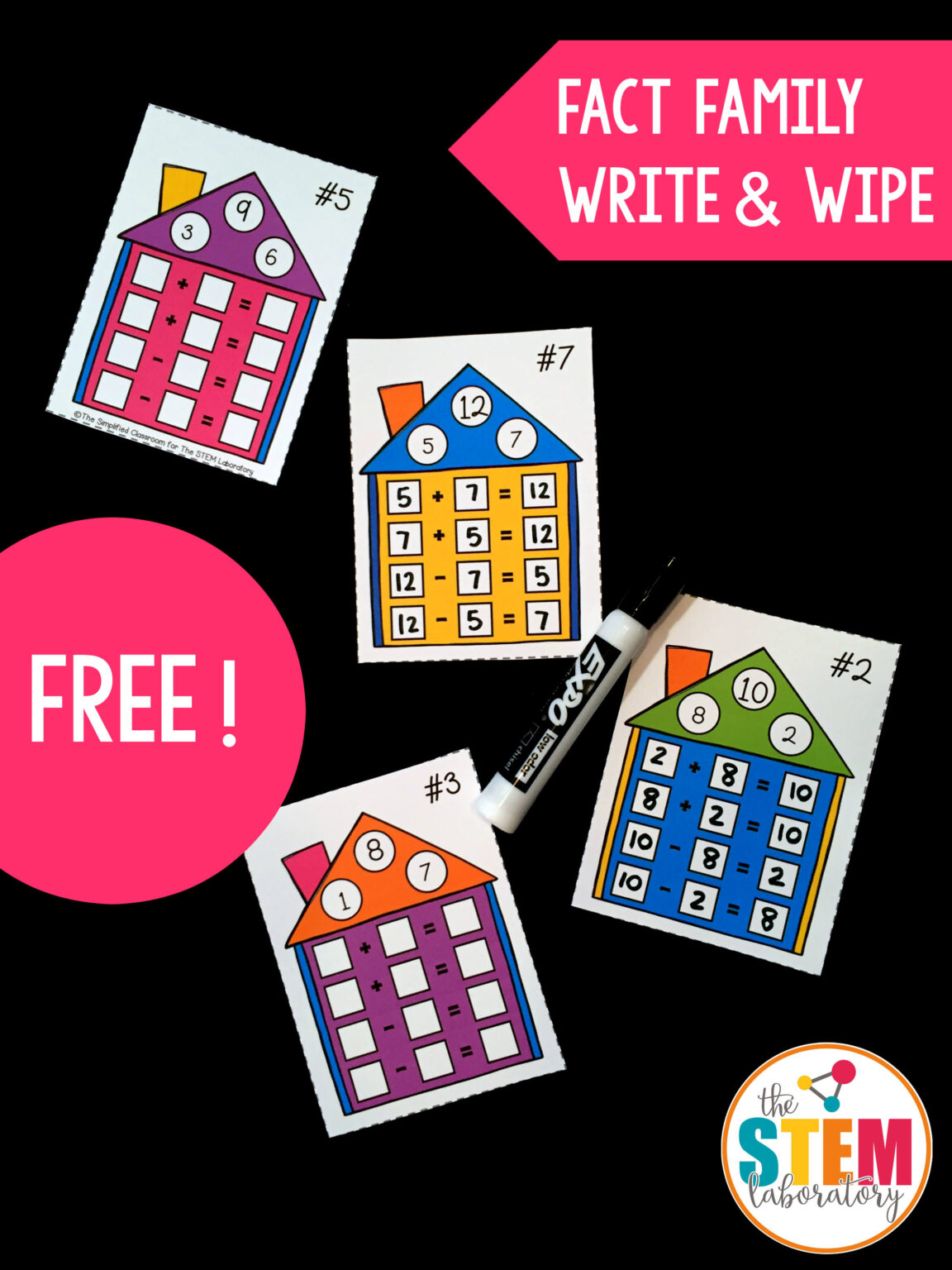 Fact Family Houses - The Stem Laboratory