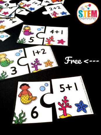 Mermaid Addition Match Up - The Stem Laboratory