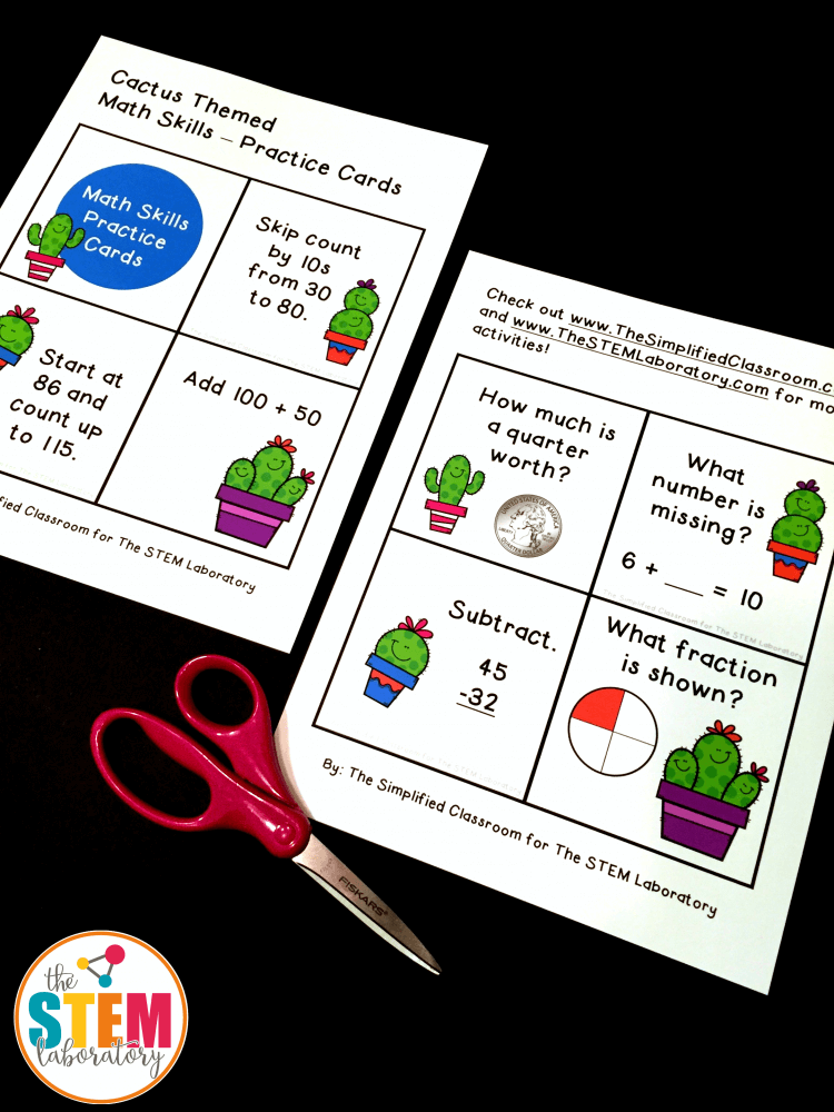 Math Cards 2 - The Stem Laboratory