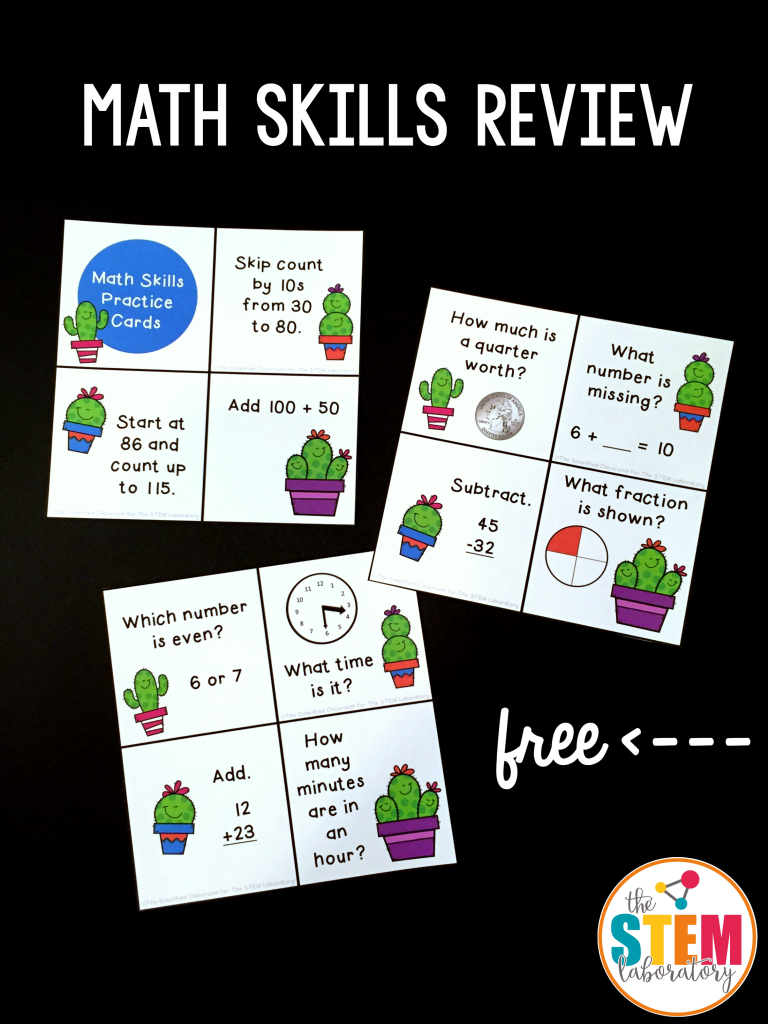 Math Cards 3 - The Stem Laboratory