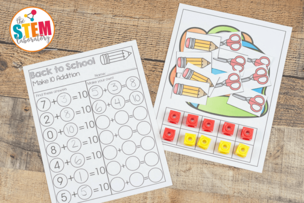 Back to School Ten Frames - The Stem Laboratory