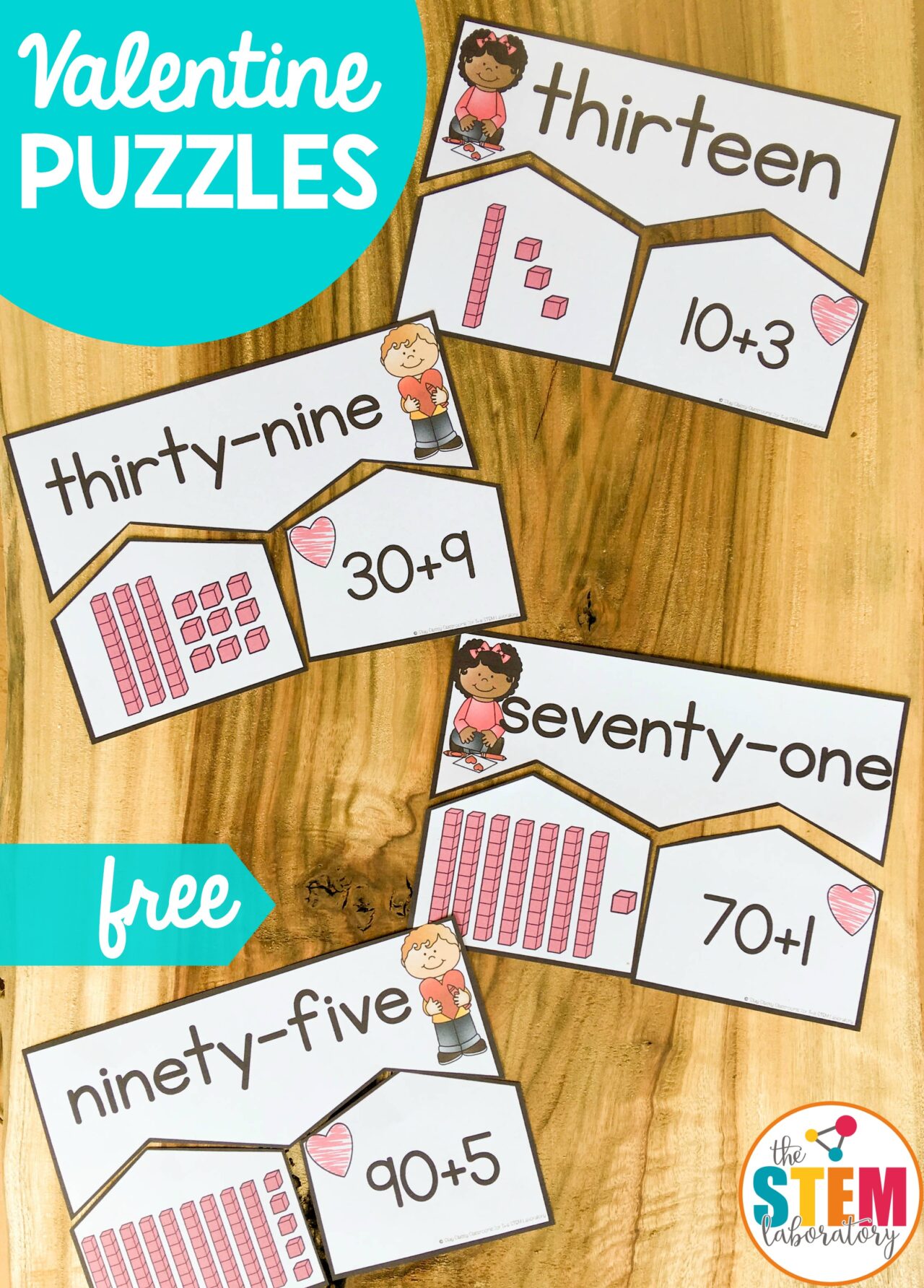 Free Valentine's Day Number Puzzles! - The Stem Laboratory