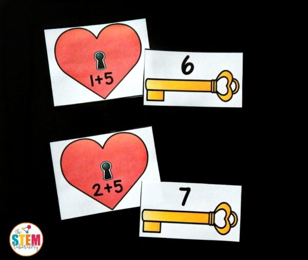 Valentine Math Fact Match - The Stem Laboratory
