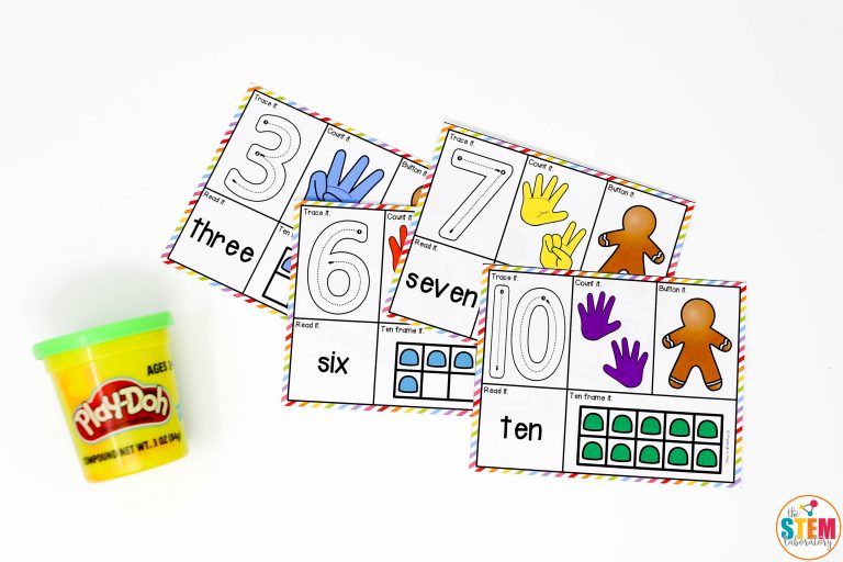 Gingerbread Playdough Mats - The Stem Laboratory