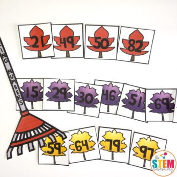 Fall Leaves Number Order - The Stem Laboratory