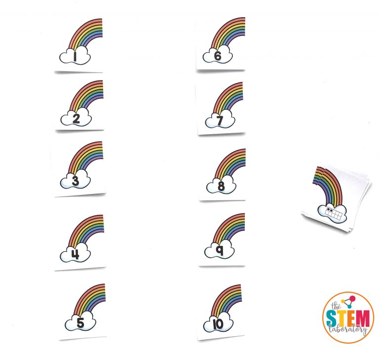 Ten Frames Rainbow Match - The Stem Laboratory