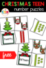 Christmas Teen Number Puzzles - The Stem Laboratory