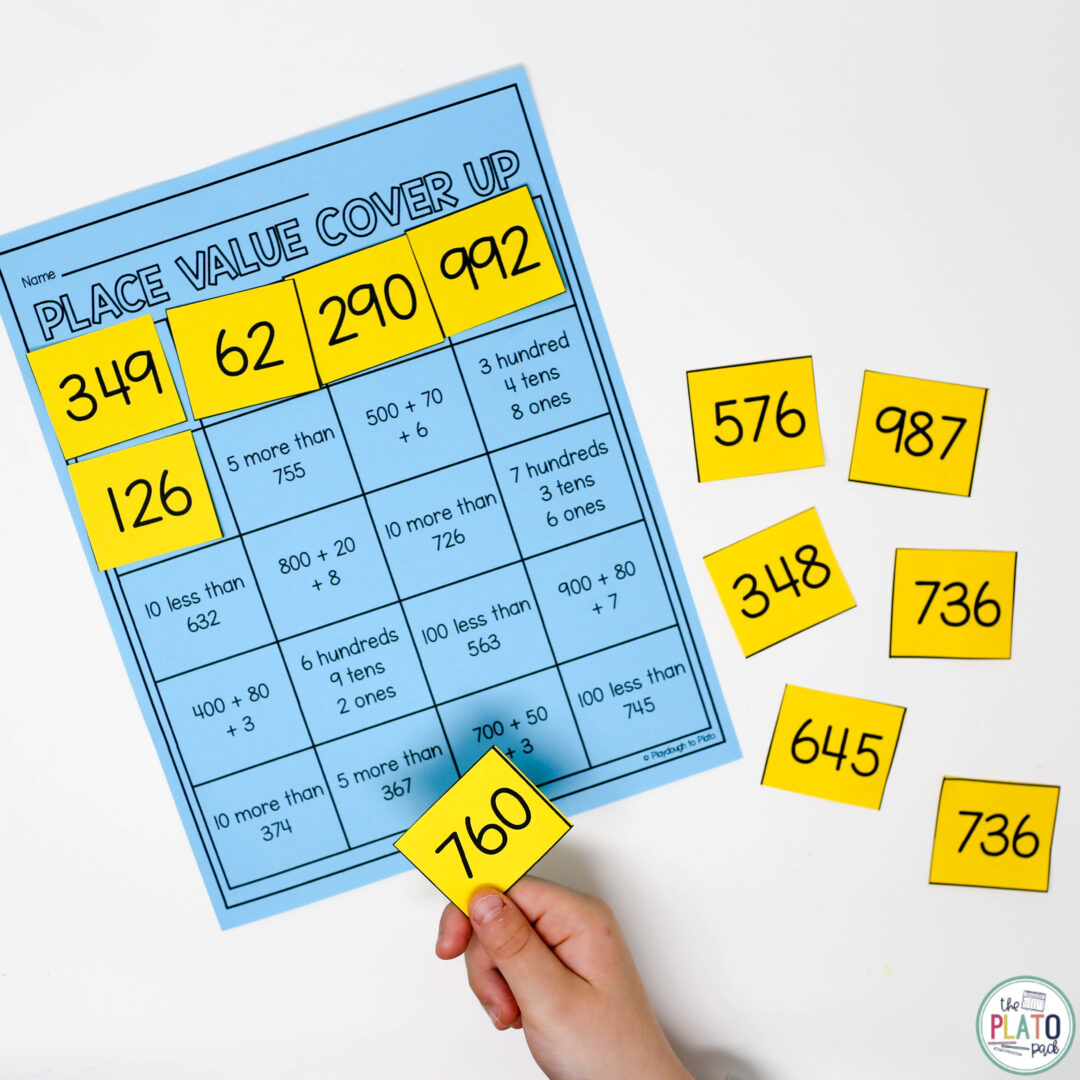Place Value Cover Ups - The Stem Laboratory