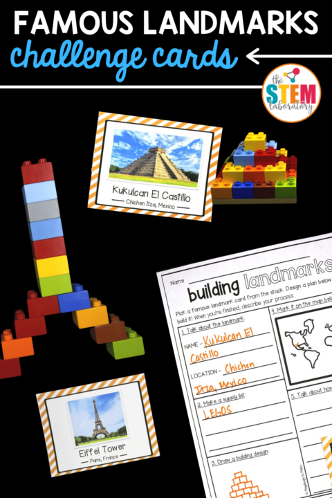 FAMOUS LANDMARKS Challenge Cards - The Stem Laboratory