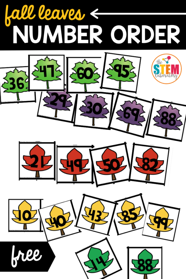 Fall Leaves Number Order - The Stem Laboratory