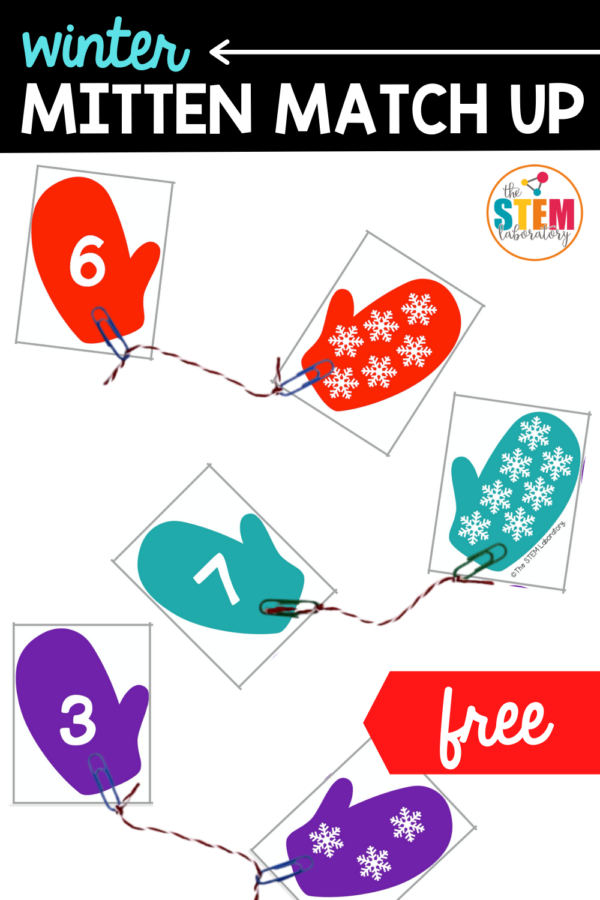 Winter Mitten Number Match Up - The Stem Laboratory