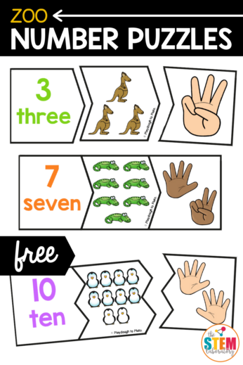 Zoo Number Puzzles - The Stem Laboratory