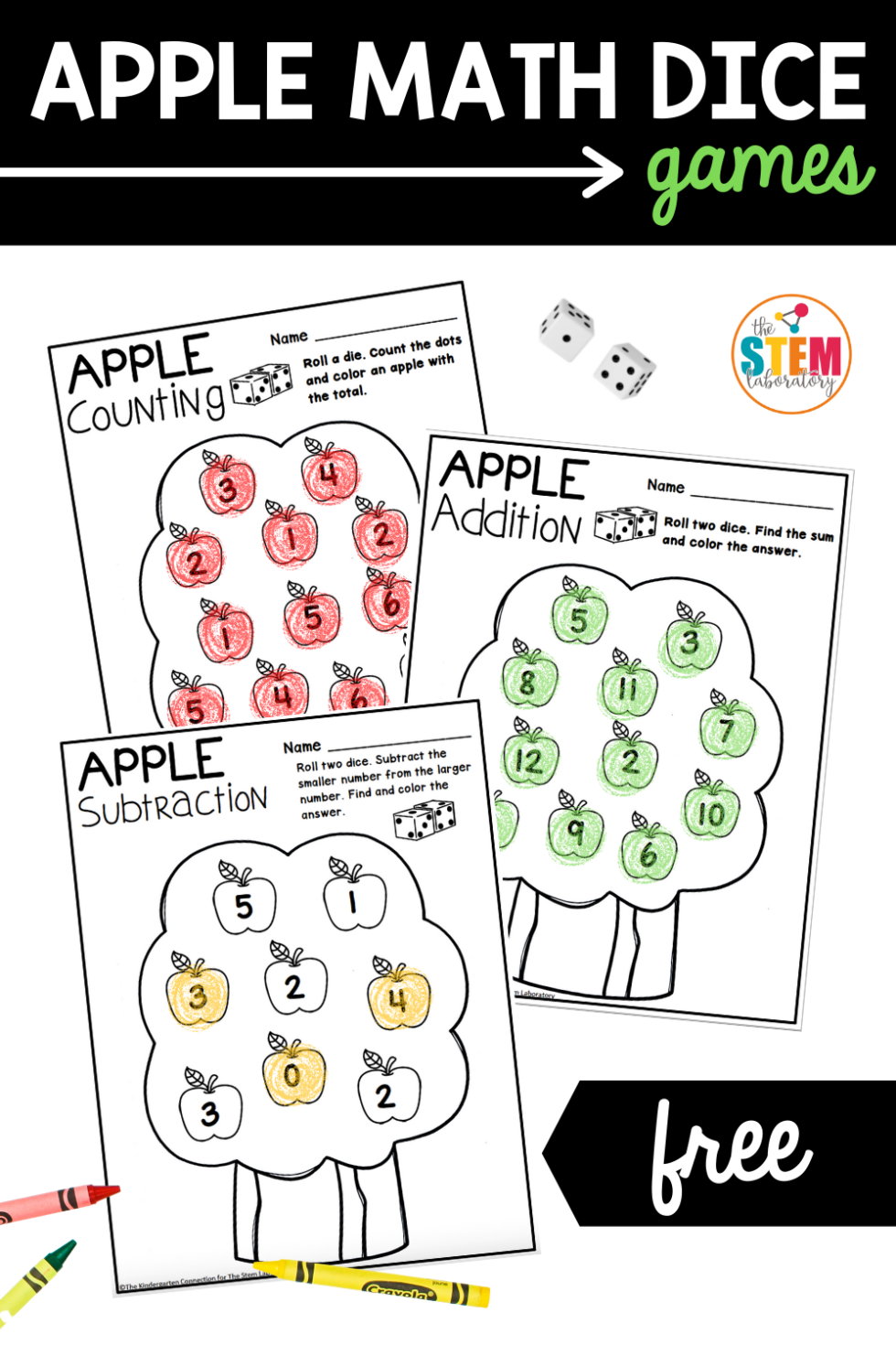 Apple Math Dice Games - The Stem Laboratory