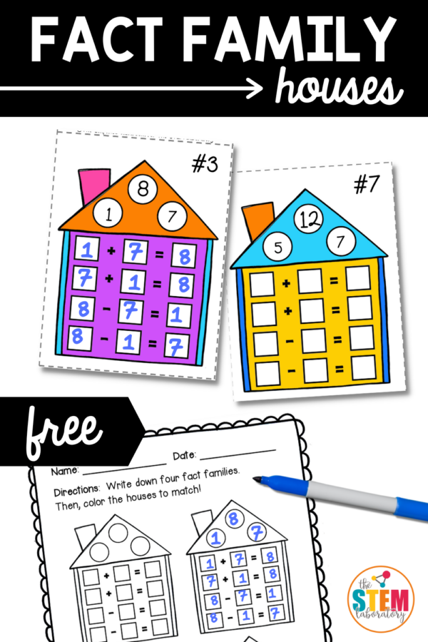 Fact Family Houses - The Stem Laboratory