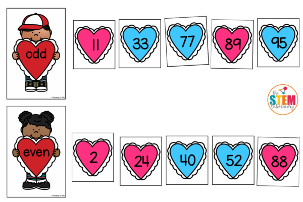 Valentine's Odd and Even Sort - The Stem Laboratory