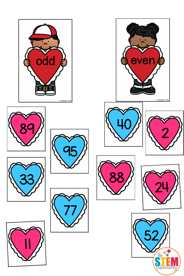 Valentine's Odd and Even Sort - The Stem Laboratory